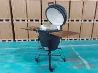 China 150x78x135cm Ceramic Kamado Grill 21.5 inch with Damping Hinge Urban Glaze for sale