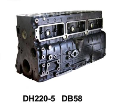 China DB58 Engine Cylinder Block Replacement for Doosan DH220-5 Excavator for sale