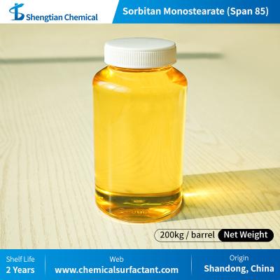 China Yellow Liquid CAS 26266-58-0  Sorbitan Trioleate Span 85 Nonionic Surfactant With HLB Value 1.8 As W/O Emulsifier STO for sale
