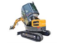 China 3.5 Ton Mini Excavator Zero Tail Swing 0.12M3 With High Power Yanmar Engine for sale