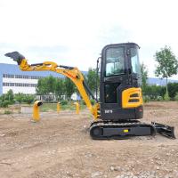 China ZG017S Mini Excavator in Yellow with Spacious Driving Space and Ergonomic Design for sale