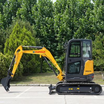 China Compact Mini Excavator ZG027S Ergonomic Design With Spacious Driving Space for sale