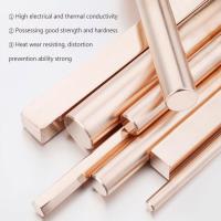 China C1100 Copper Wire Rod 6mm 8mm Round Brass Bar for Electrical Use for sale