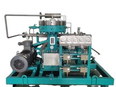 China Industrial Diaphragm Compressor 220-450bar Oil-Free for Hydrogen Nitrogen Gas with 18.5-37kW Motor Power for sale