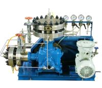 China Industrial Gas Diaphragm Compressors 10-150 Nm³/h Flow with 1.5-40 MPa Pressure Range for Hydrogen Helium Applications for sale