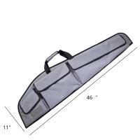 China Custom 46 Inch Gun Bag Padded Rifle Case For Storage Scoped Rifles With Accessory Pockets for sale
