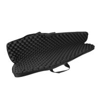 China Custom Black Padded Gun Bag 43 Inch Long With Eggshell Sponge Lining for sale
