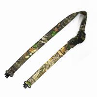 China 1.25 Inch Canvas Rifle Sling Durable Camo Webbing Black Leather Rifle Sling for sale