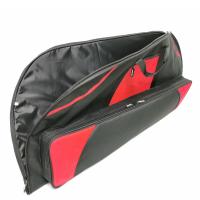 China Red Archery Bow Case 106cm Soft Compound Bow Case With Arrow Box For Hunting for sale