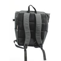 China Waterproof Laptop Bag Backpack 600D Polyester Roll Top Backpack for sale