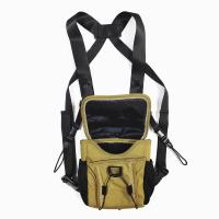 China Tan Color Adjustable Binocular Harness Case 500D Cordura Chest Bino Pack for sale