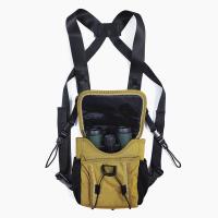 China Tan Color Adjustable Binocular Harness Case 500D Cordura Chest Bino Pack for sale