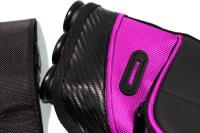 China Pink Archery Arrow Quivers 3 Tubes Leather Target Quiver For Women for sale