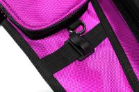 China Pink Archery Arrow Quivers 3 Tubes Leather Target Quiver For Women for sale