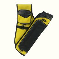 China Yellow 3 Arrow Quiver BSCI Traditional Arrow Quiver For Archery Practice for sale
