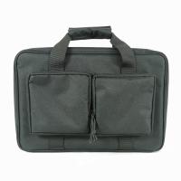 China 600D Nylon Range Gun Bag Handgun Duffle 2 Pistol Bag With Lockable Zipper for sale