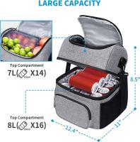 China Leakproof Insulated Cooler Lunch Box Lightweight Soft Sided Convenient Foldable for sale
