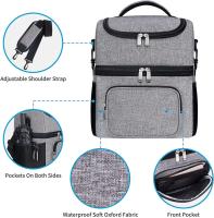 China Leakproof Insulated Cooler Lunch Box Lightweight Soft Sided Convenient Foldable for sale