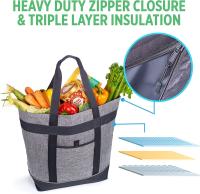 China 30 Can Insulated Cooler Bags Lunch Cooler Bag With Hd Thermal Foam Insulation for sale