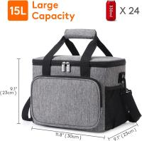 China 24 Can Insulated Cooler Bags 600D Oxford Large Lunch Bag For Adult Men Women for sale