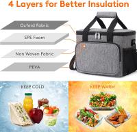 China 24 Can Insulated Cooler Bags 600D Oxford Large Lunch Bag For Adult Men Women for sale