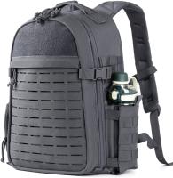 China Durable Waterproof Bug Out Backpack 600D Polyester Hiking Rucksack With Bottle for sale