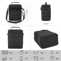China Customized Tactical Lunch Bag Leak Proof Lunch PEVA Linings Kit Tote Bag for sale