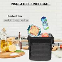 China Customized Tactical Lunch Bag Leak Proof Lunch PEVA Linings Kit Tote Bag for sale