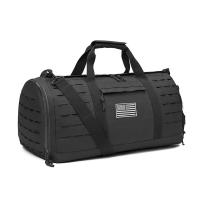 China Rip Proof Travel Duffle Bag Sports Gym Bag PVC Polyester With Shoe Compartment for sale