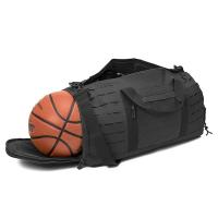 China Rip Proof Travel Duffle Bag Sports Gym Bag PVC Polyester With Shoe Compartment for sale