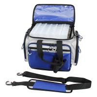 China Saltwater Resistant Fishing Tackle Bags Blue Fishing Tackle Storage Bags for sale