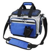 China Saltwater Resistant Fishing Tackle Bags Blue Fishing Tackle Storage Bags for sale