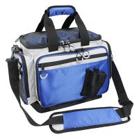 China Saltwater Resistant Fishing Tackle Bags Blue Fishing Tackle Storage Bags for sale