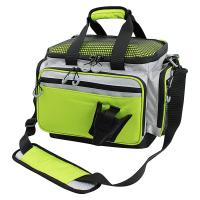 China Custom Fishing Tackle Bags Green Fishing Tackle Backpack For Saltwater for sale