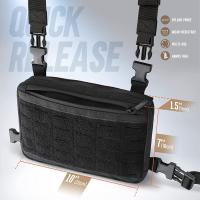 China 1000D Nylon Military Tactical Bag Chest Rig Bag With Laser Cut Molle Design for sale