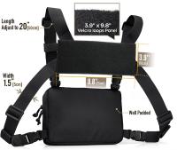 China 1000D Nylon Military Tactical Bag Chest Rig Bag With Laser Cut Molle Design for sale