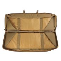 China Tan Color Tactical Gun Bag 36 Inch Double Rifle Case With Bullet Shoulder for sale