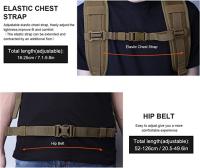 China Military Style Waterproof Tactical Backpack Tan Color Molle Tactical Backpack for sale