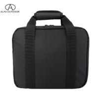 China Alfa Tactical Gun Range Bag Soft Pistol Case For Handguns With 5x Magazine Slot for sale