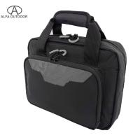 China Alfa Tactical Gun Range Bag Soft Pistol Case For Handguns With 5x Magazine Slot for sale