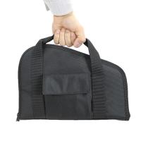 China 900D Polyester Waterproof Soft Pistol Case With Carrying Handle And Accessories Pocket for sale