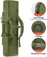 China Oem 36 Inch 42 Inches Lockable Tactical Rifle Case Gun Bag For Outdoor Shooting for sale