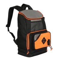 China Orange Fishing Tackle Backpack Holds 3 Medium Boxes Bag Cooler Ice Chest Rod Holder for sale