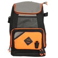 China Orange Fishing Tackle Backpack Holds 3 Medium Boxes Bag Cooler Ice Chest Rod Holder for sale