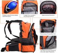 China Custom Fishing Tackle Backpack Gear Big Capacity Waterproof Tackle Rod Fishing Bag for sale