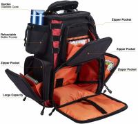 China Waterproof Large Fishing Tackle Backpack With 4 Trays for sale