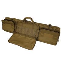 China ALFA Tan Color Tactical Gun Bag Custom Tactical Rifle Case with 3 Extra Porkets for Range Shooting and Outdoor Hunting for sale