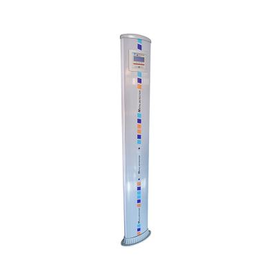 China SUNLEADER XLD-H 5 Zones cylindrical Portable Single stand Security Walk Through Metal Detector for sale