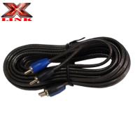 China Bare Copper Conductor Car Audio Interconnect Twisted RCA Audio Cable for Sound System for sale