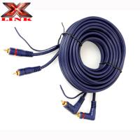 China Auto RCA Audio Cable Y Adapter 0ft Shielded RCA Cables with PVC Insulation Material for sale